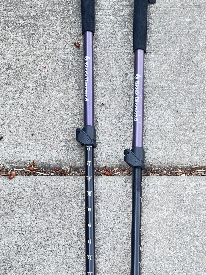 Set of Black Diamond Trail Flicklock Trekking poles 100-140CM .. 46 | eBay