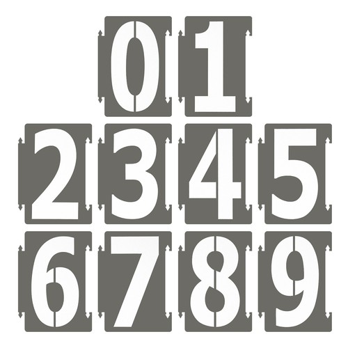 12 Inch Large Plastic Number Stencils, 20 Pcs, Wood, Party | eBay Australia