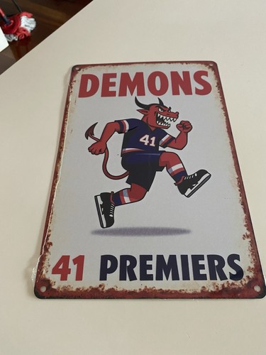 Afl Melbourne Demons 1941 Premiers Retro Collectable Tin Sign New ...