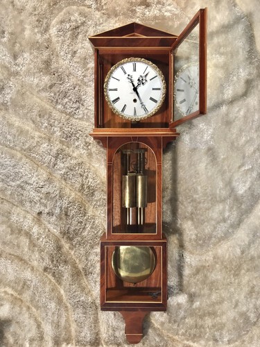 45 Days Germany Vienna,LATERNDLUHR ,Clock,1 double Brass Weights Driven ...