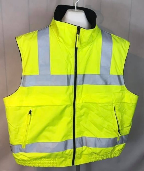 NWOT VizGuard by Spiewak Florescent Vest Reversable Reflective XL & 2XL ...
