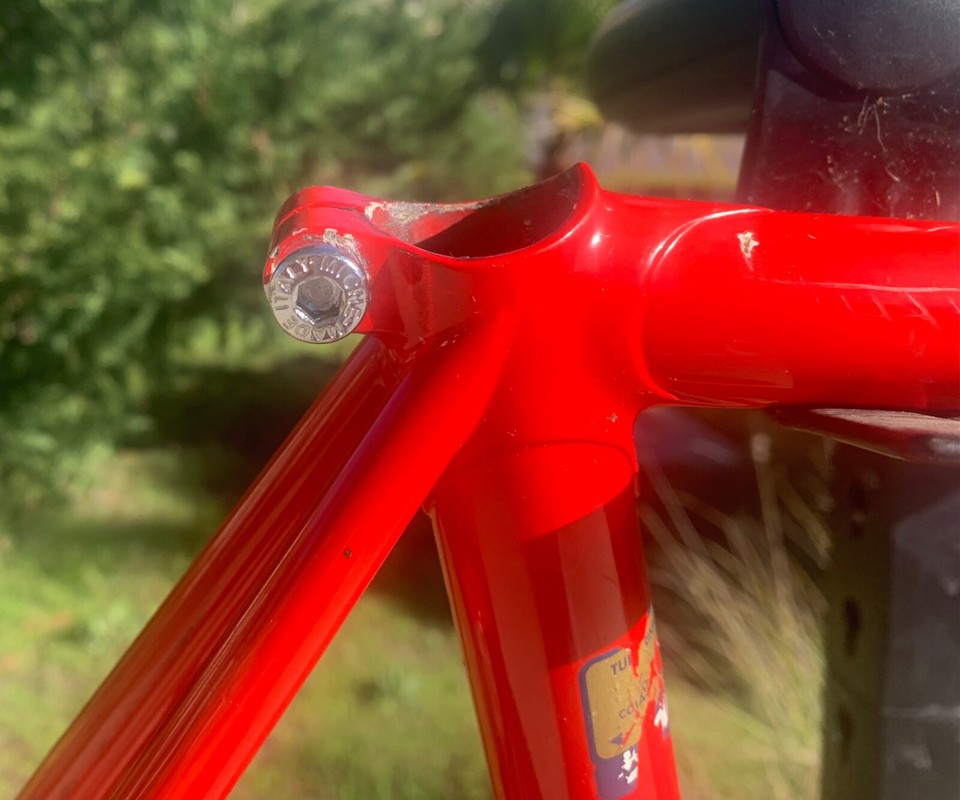 RON COOPER Hand Built Frame Set 1970's RED 55 x 55cm w/ Campagnolo HS ...