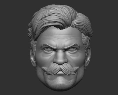 Dum Dum Dugan v2 Nick Fury's Howling Commandos custom head for action ...