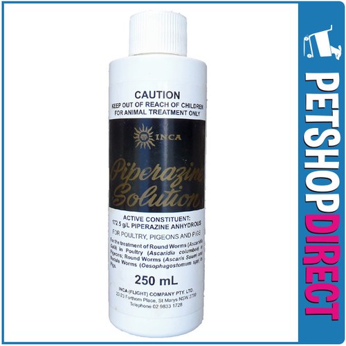 Inca Poultry & Pigeon Wormer Piperazine Solution 500mL | eBay