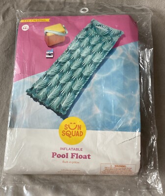 Sun Squad Inflatable Pool Float Palm Leaf | eBay