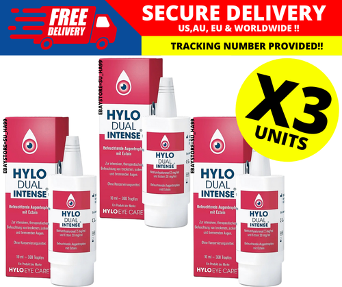 HYLO DUAL INTENSE Lubricant Eye Drops with Ectoin Ursapharm ( X 3 ) | eBay