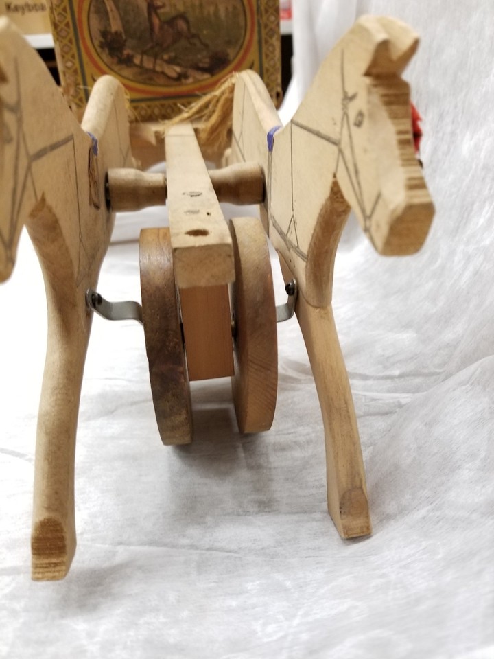 1880's Antique Reed Co. Wood Toy Menagerie Circus Wagon Multi-piece ...