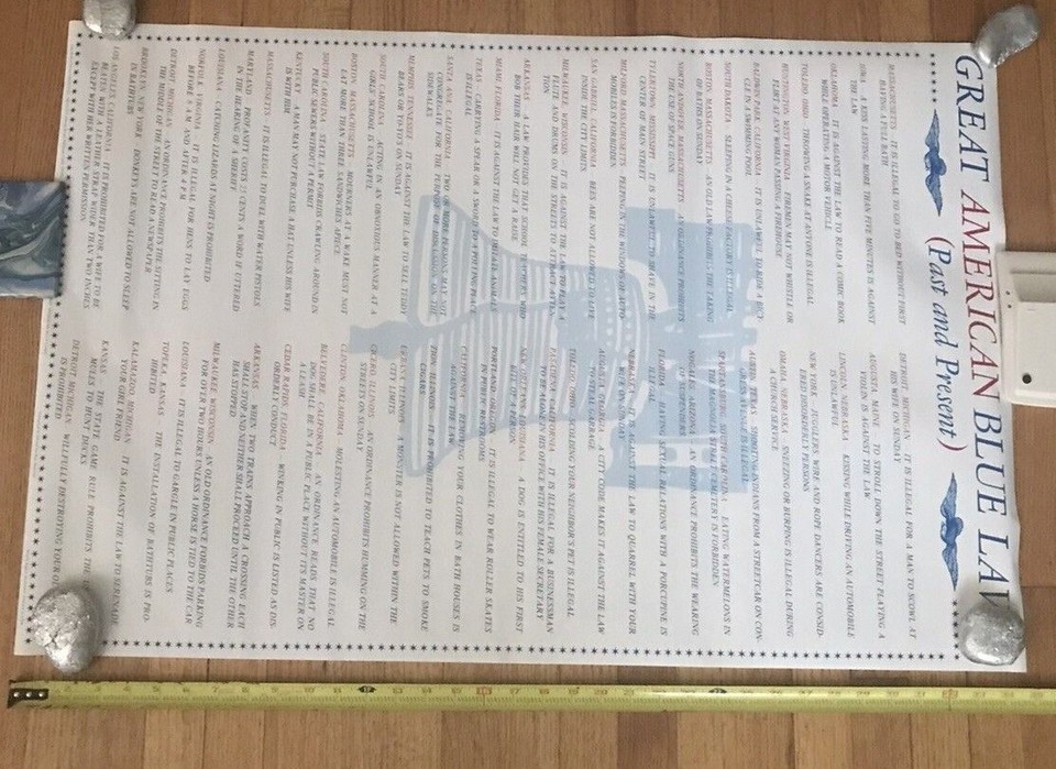 Rare 1976 Great American Blue Laws (Past And Present) Celestial Arts ...