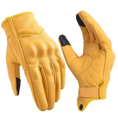 Motorcycle Gloves for Men Dirt Bike Gloves Outdoor Gloves Yellow Riding ...