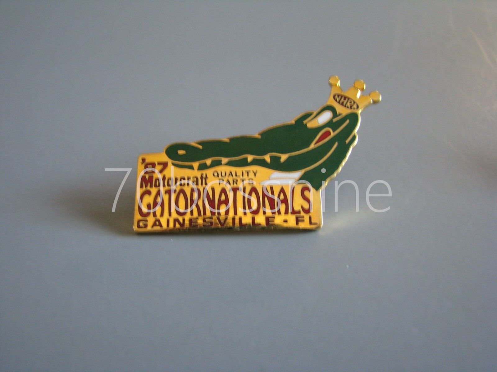 1987 MOTORCRAFT GATORNATIONALS GAINESVILLE NHRA DRAG RACING HAT PIN ...