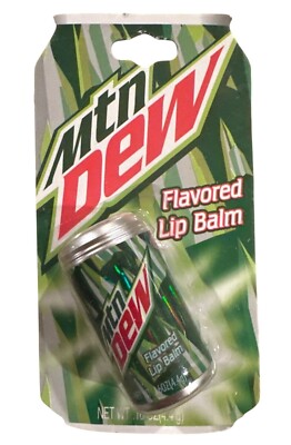 LOTTA LUV Soda Can Shaped Tasty Lip Balm MTN DEW Mountain 0.16 oz ...