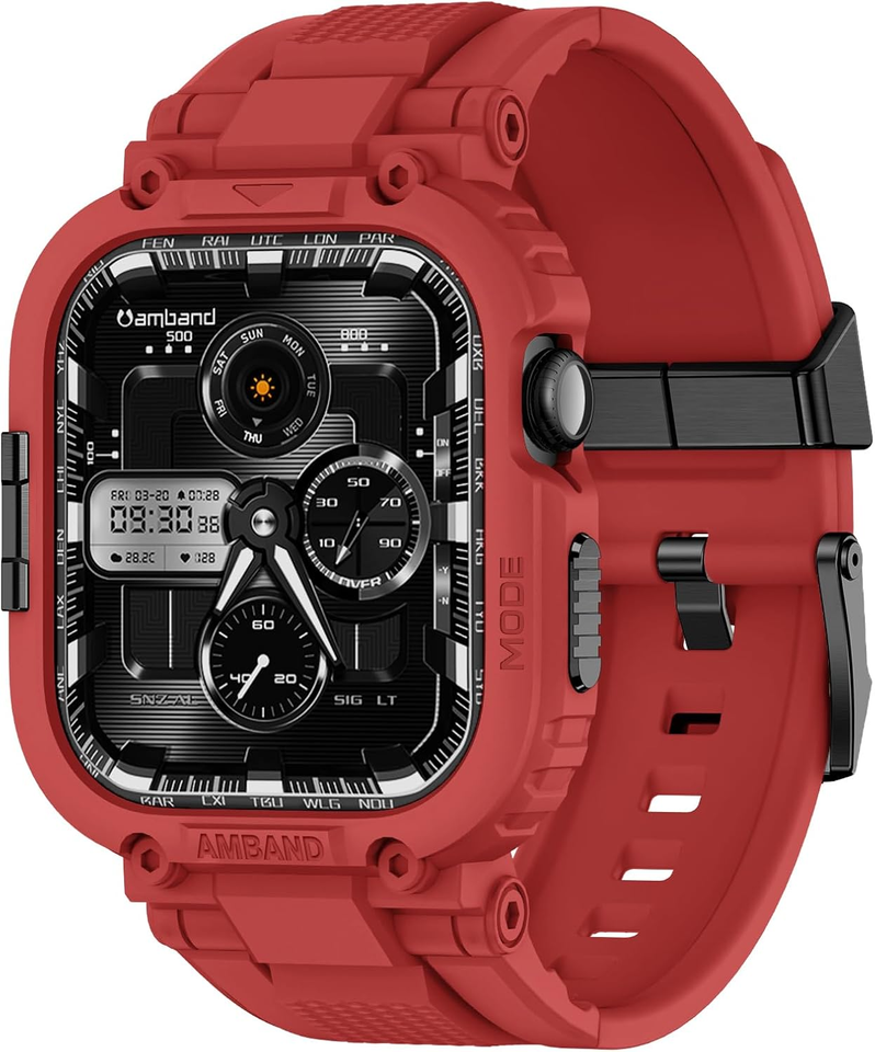 M1 Sport Case Band for Apple Watch Ultra 3/2/1 & SE 3/2/1 & Series 11 ...