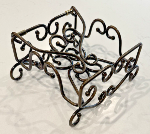 PRINCESS HOUSE Meridian Napkin Holder Heavy Iron Bronze Retired EUC! | eBay