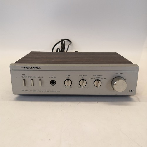REALISTIC SA-150 Integrated Stereo Amplifier With Phono Input | eBay UK