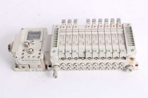 SMC EX600-SEN1 Serial Interface Unit + EX600-ED3 + 2x VQC2201N-51 Plus ...