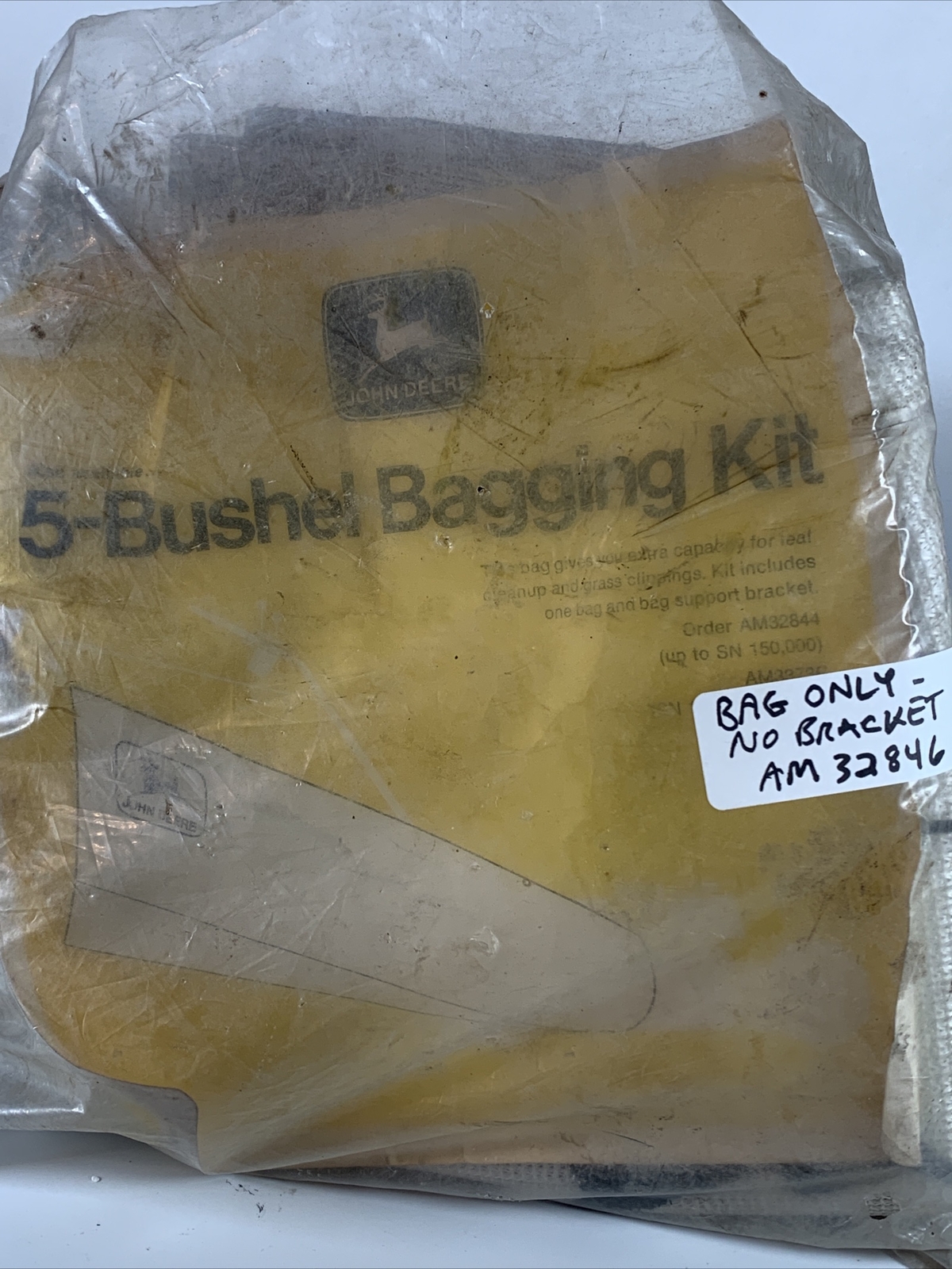 John Deere Lawn Mower Bagger 5 Bushel Bag AM32846 NOS | eBay