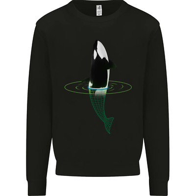 Una Felpa Jumper Orca Whale Uomo Sci-Fi | eBay