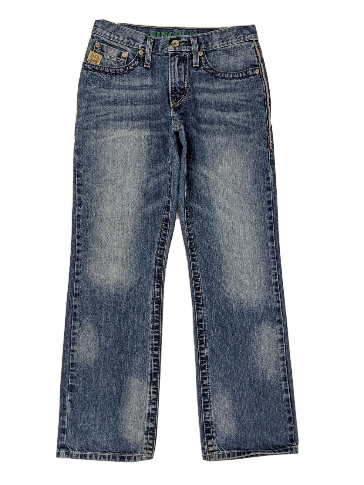 CINCH Grant Distressed Mid Rise Relaxed Boot Cut Denim Jeans Size 28x29 ...