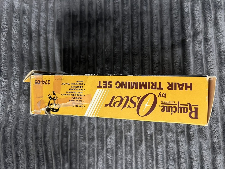 Vintage RAYCINE CLIPPER by OSTER Hair Trimming Set 274-05 Original Box ...