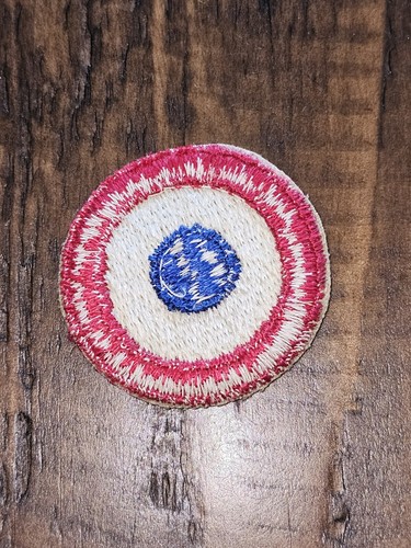 WWII US Army AAC Air Corps Officer Cap Aviation Rondell Cut Edge Patch ...