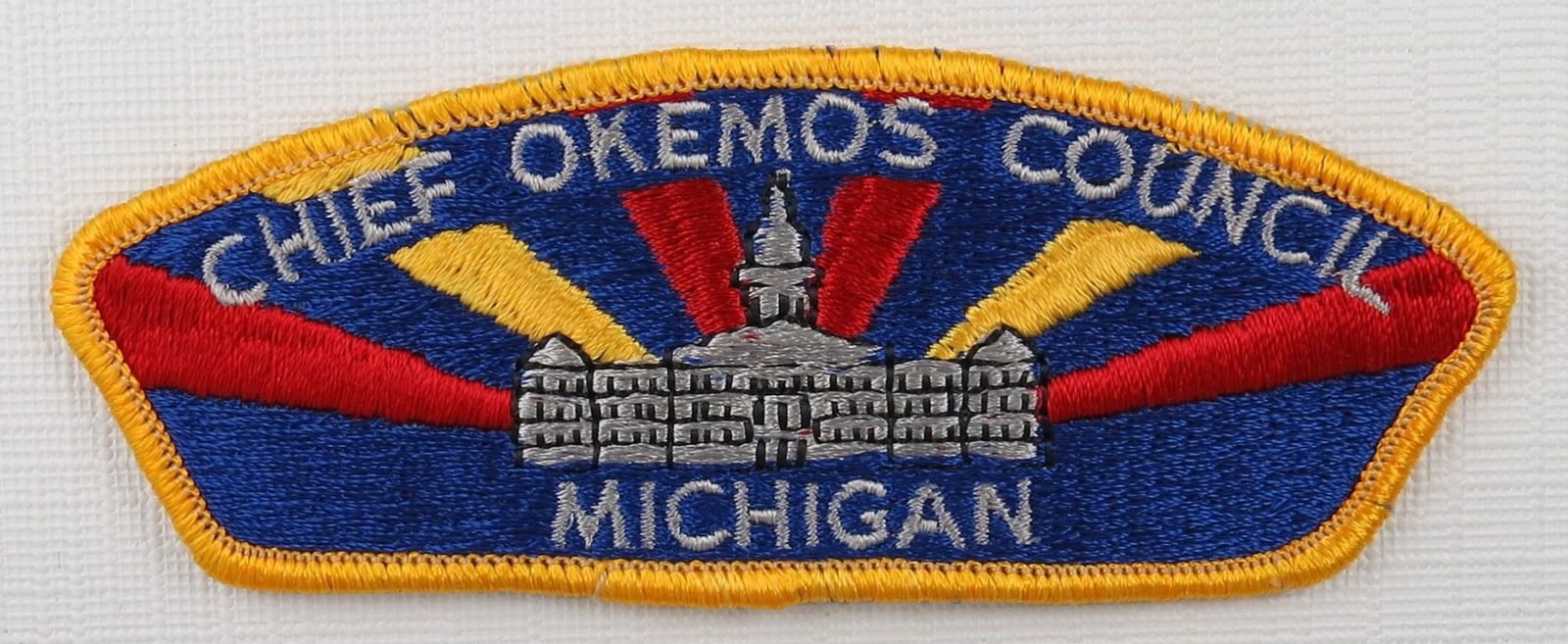Chief Okemos Council CSP Michigan YLW Bdr. (SEWN) [QR-198] | eBay