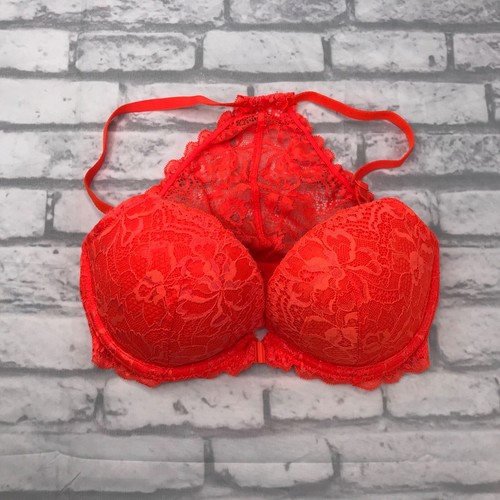 Victoria Secret PINK Date Racerback Bra 32DD Lace Padded Underwire ...