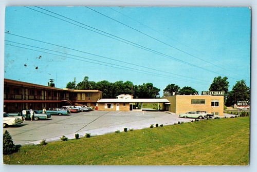 c1950 Lakview Motel & Restaurant Classic Cars Cottages Decatur Illinois ...