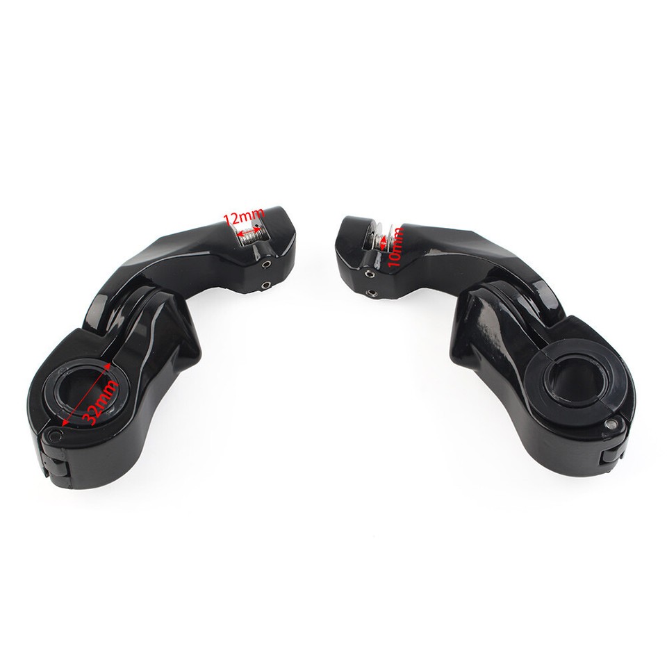 32mm Highway Footpeg Mount 1.25'' Engine Guards Pegs Clamp Support For ...