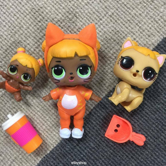 Original LOL Surprise Doll BABY CAT Family SERIES 2 & LIL BabyCat & Pet ...