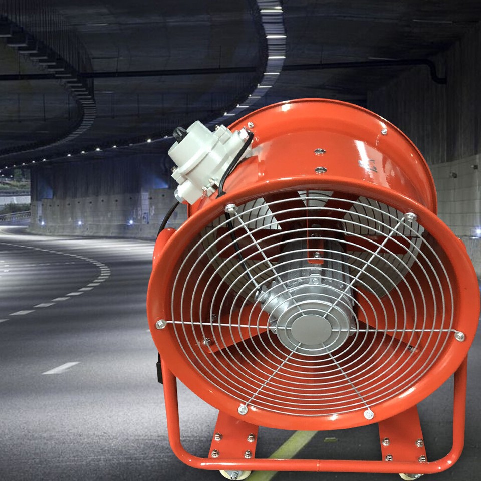 18" Axial Fan Explosion Proof Extractor for Spray Booth Paint Fumes ...