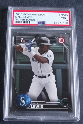 2016 Bowman Draft BD60 Kyle Lewis Seattle Mariners Silver Border 443/ ...