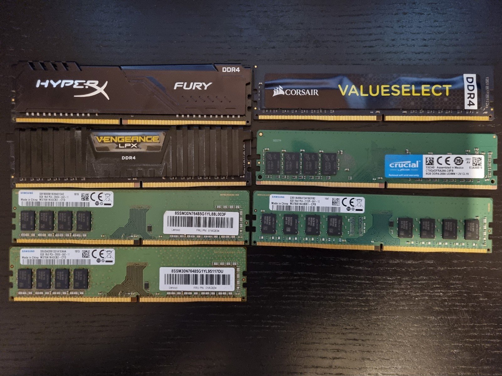 8GB DDR4 DIMM PC RAM Memory x 7 Job Lot | eBay UK