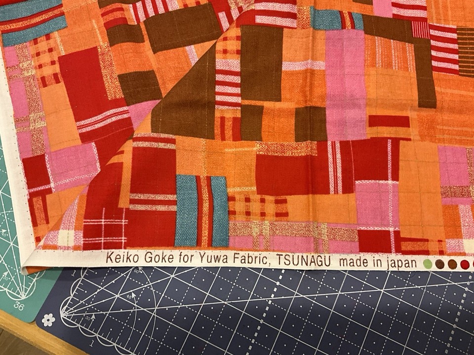 Out of Print Keiko Goke Cotton Fabric “Tsunagu” (multi) 1 Meter Cut | eBay
