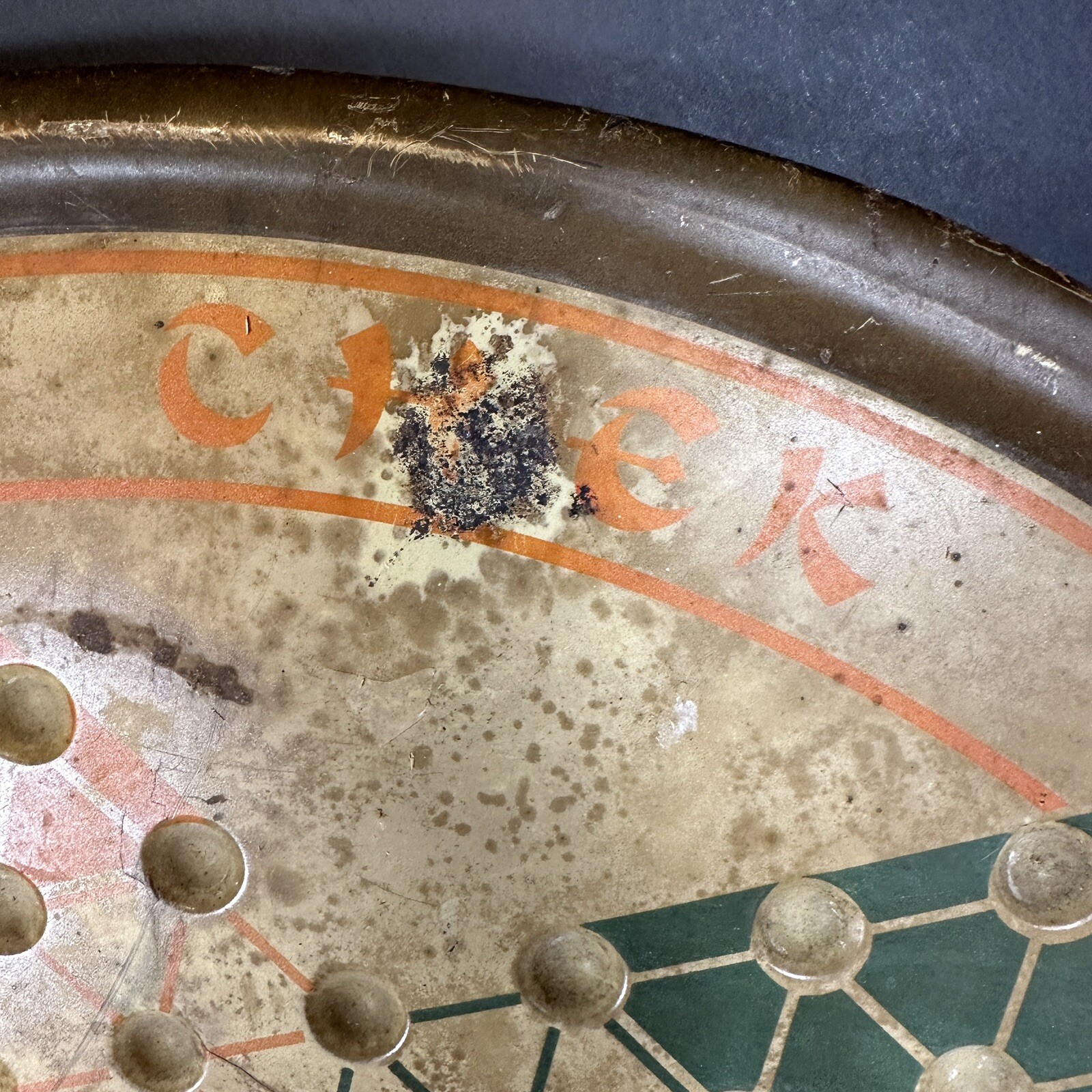 Chinese Checkers Chek Board Metal Vintage Midwest Products Copyright ...