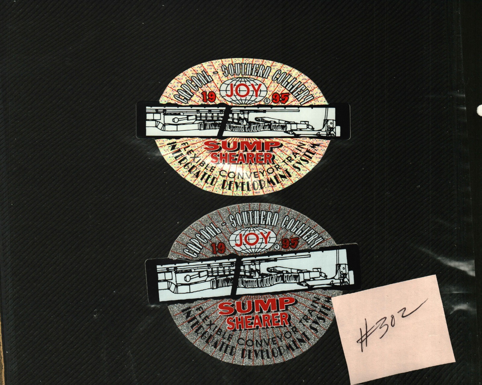 SET OF 2 NICE AUSTRALIA JOY COAL MINING STICKERS # 302 | eBay