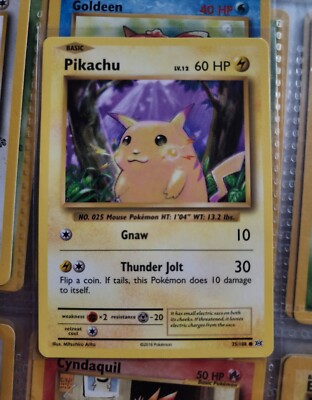 2016 Pikachu 35/108 Mint Yellow Cheeks Non-Holo Pokemon Pulled Fresh ...