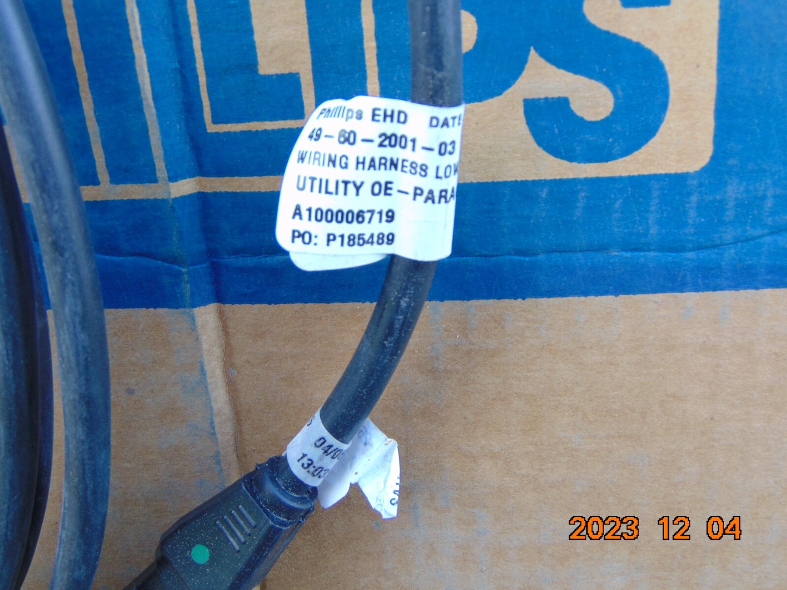 PHILLIPS STA-DRY UTILITY SEMI-TRAILER WIRING HARNESS LOWER BRANCH ...