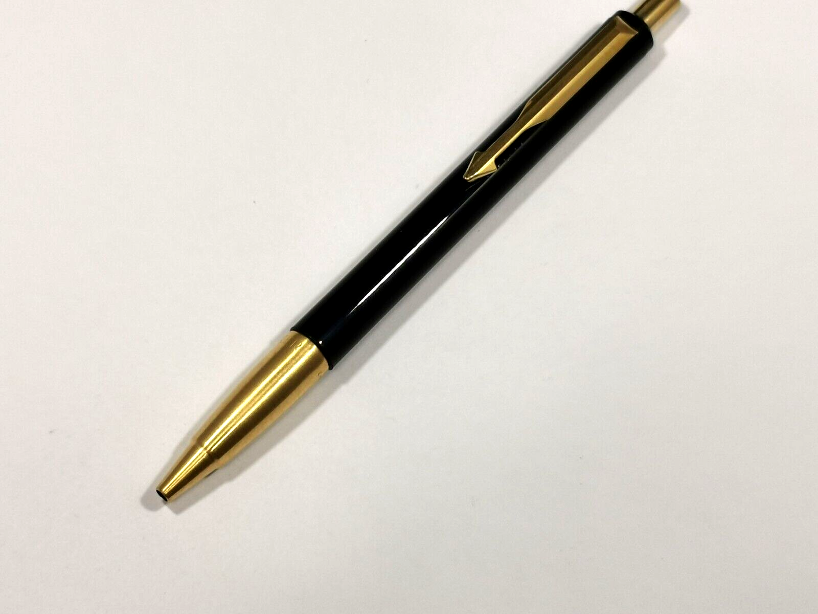 24K. Vergoldet PARKER Vector Kugelschreiber Schwarz Geschenk Edel Nobel ...