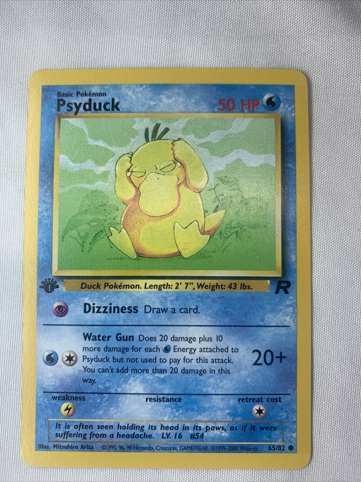 Pokémon TCG Psyduck Team Rocket 65/82 Regular 1st Edition Common | eBay