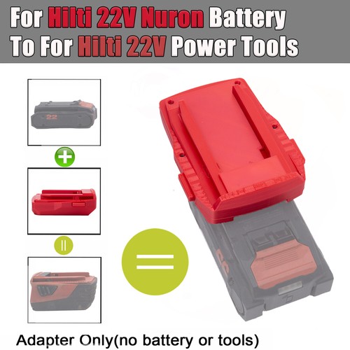 1x Adapter For Hilti 22V Nuron Lithium-Ion Battery To For Hilti 22V Old ...