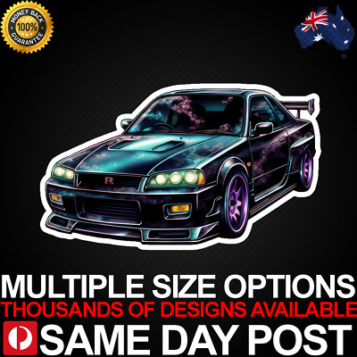 Blacklight Nissan Skyline Vinyl Car Sticker Decal Cheap Cars Racing ...