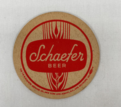 VINTAGE Schaefer Beer Coaster NY World's Fair 1964-1965 | eBay
