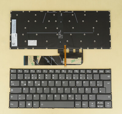 For Lenovo C340-14API C340-14IML C340-14IWL Keyboard Backlit DE German ...