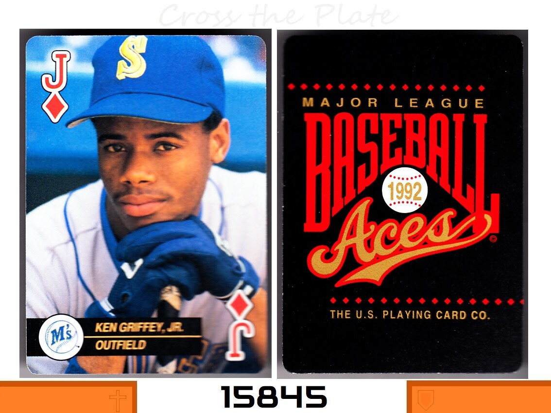 1-1992 U.S. PLAYING CARD BASEBALL ACES KEN GRIFFEY JR MARINERS CARD#JD ...