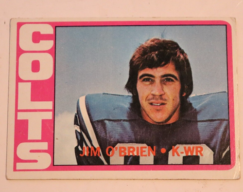 1972 Topps Baltimore Colts Football Card #56 Jim O'Brien RC | eBay