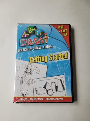 SEALED Any Body Can Draw: Watch & Draw Along: Family Fun DVD VIDEO ...