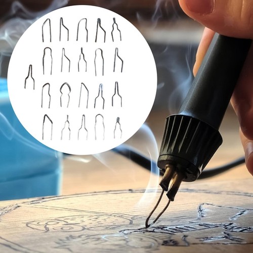 21x Pyrography Tips Pyrography Wire Pen Nibs DIY Starter Wood Burning ...