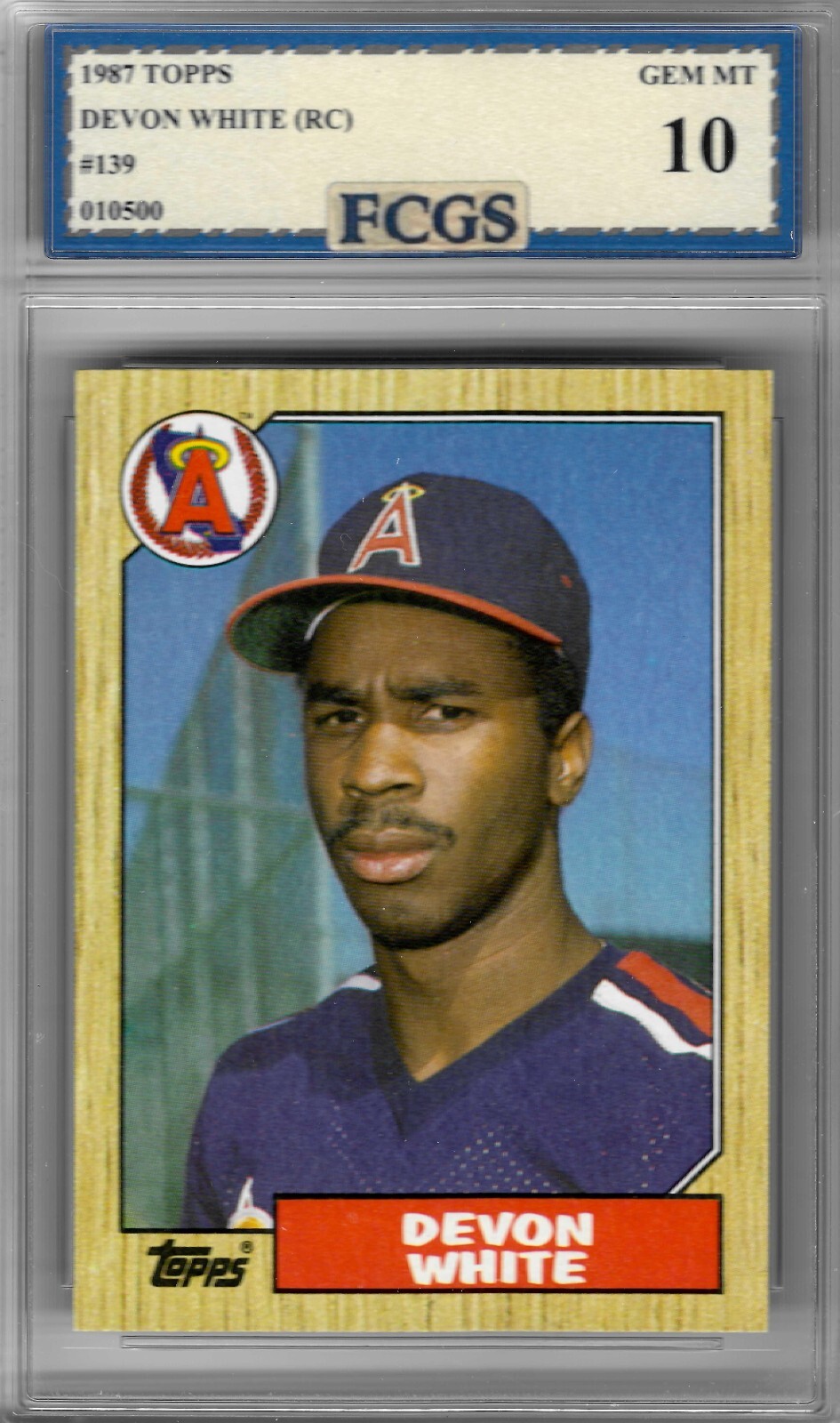 1987 Topps Devon White RC #139 Graded FCGS 10 GEM MINT | eBay