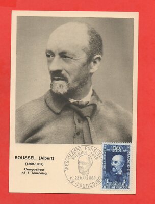 Fdc 1969 - Albert Roussel, Composer Born in Tourcoing - 1869-1937 (K169 ...