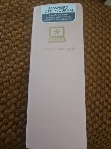 New Super Cute Internet Password Book Journal Notebook Grey | eBay